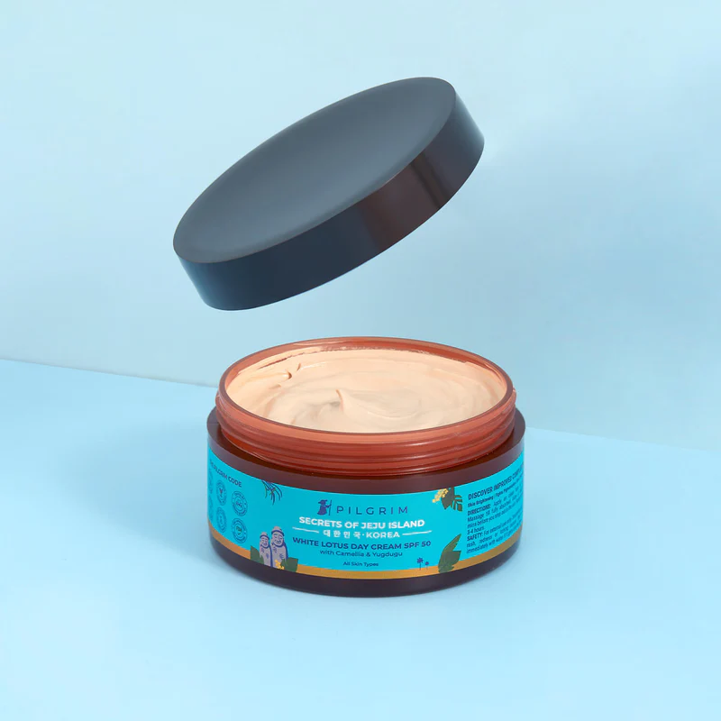 PILGRIM WHITE LOTUS DAY CREAM SPF 50 PA+++ – Leaf Water